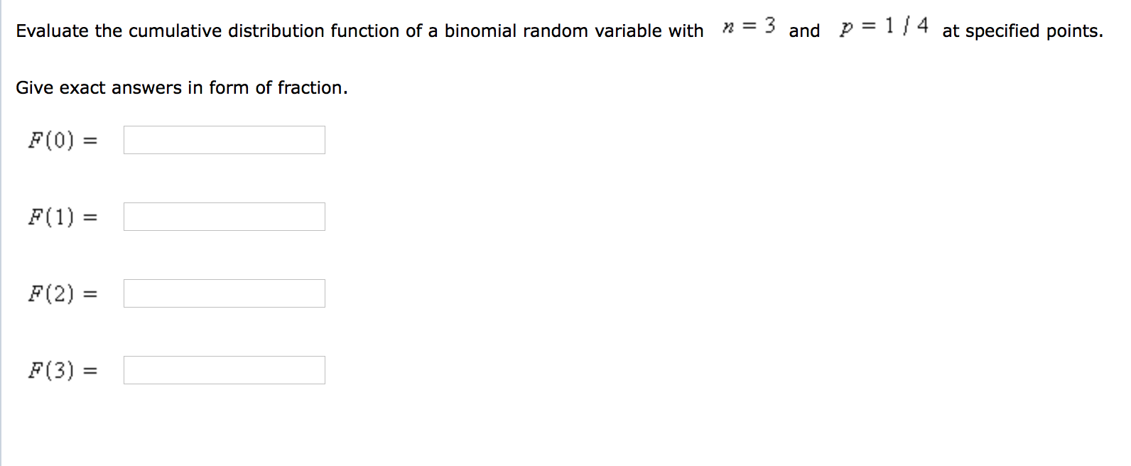 Solved Evaluate the cumulative distribution function of a | Chegg.com Solved Evaluate the cumulative distribution function of a | Chegg.com