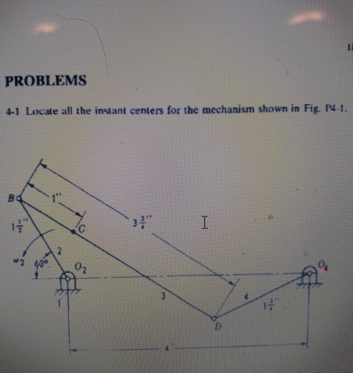 Solved Locate all the instant centers for the mechanism | Chegg.com