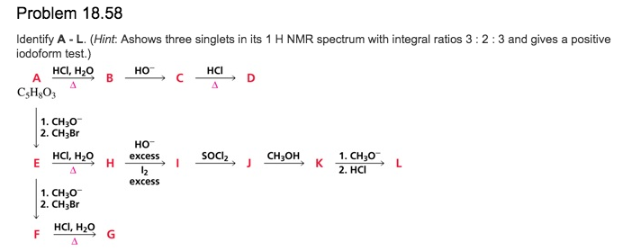Solved I have the answer for the compund "A" but i need help | Chegg.com