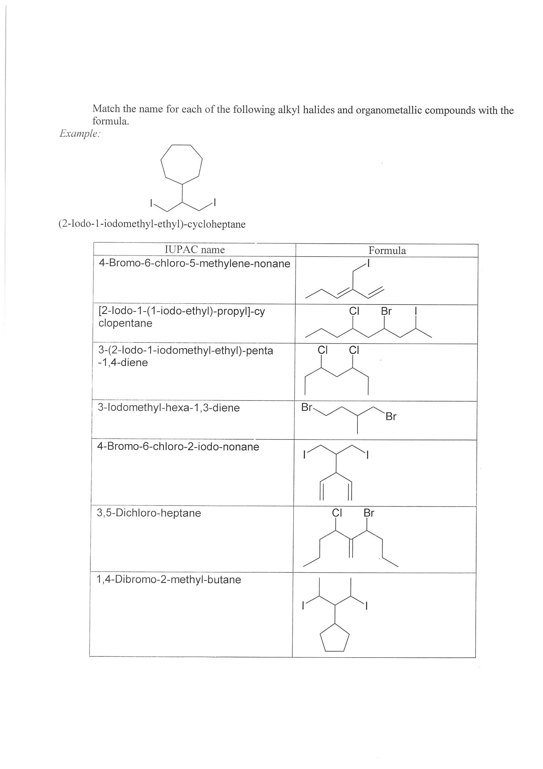 Solved Match the name for each of the following alkyl | Chegg.com