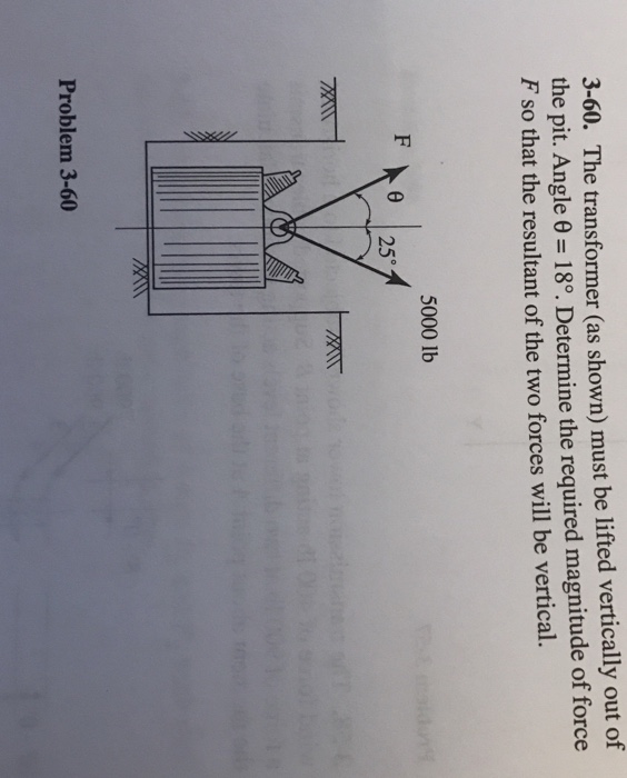 Solved The transformer (as shown) must be lifted vertically | Chegg.com
