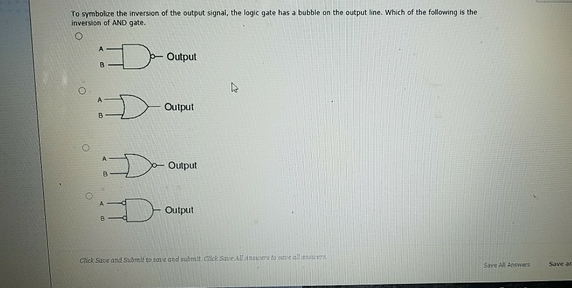 Solved To symbolize the inversion of the output signal, the | Chegg.com