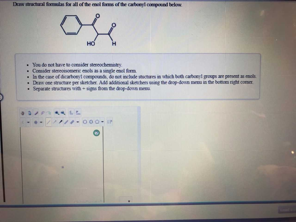 Solved Draw structural formulas for all of the enol forms of | Chegg.com
