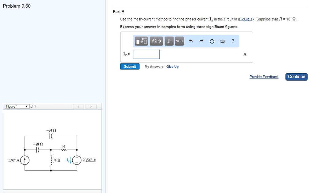Solved Problem 9.60 Part A Use the mesh-current method to | Chegg.com