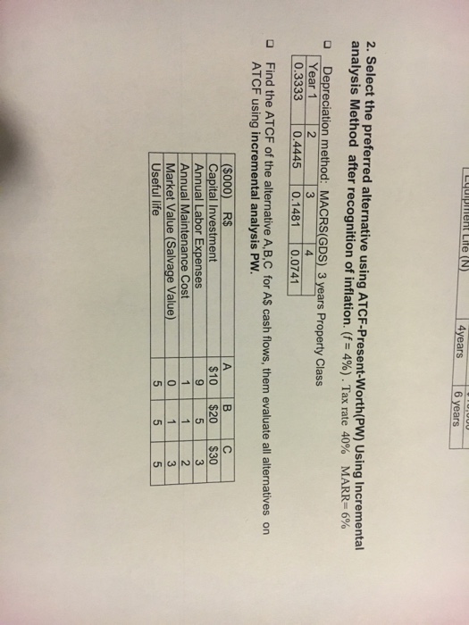 Solved Select the preferred alternative using | Chegg.com