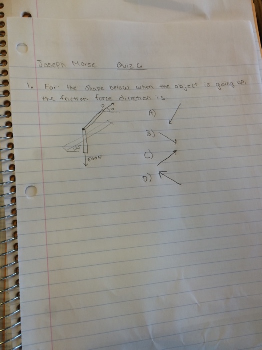 Solved For the shape below when the object is going up the | Chegg.com