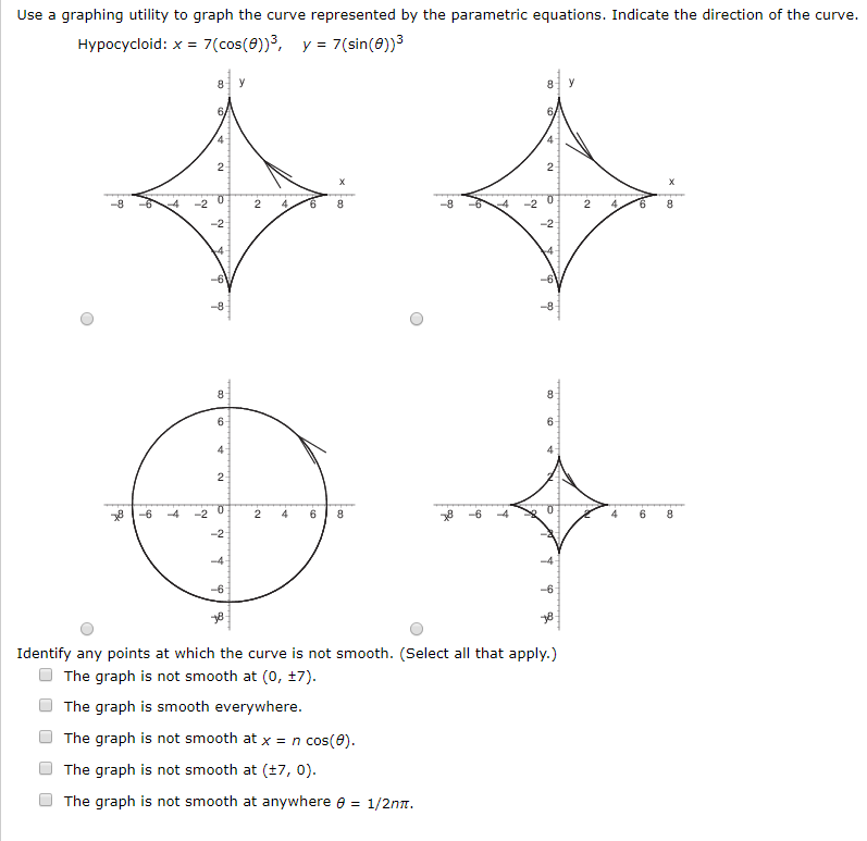 Solved Use a graphing utility to graph the curve represented | Chegg.com