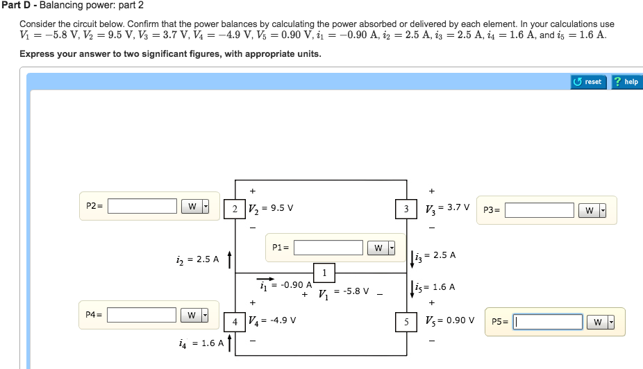 Solved Consider the circuit below. Confirm that the power | Chegg.com