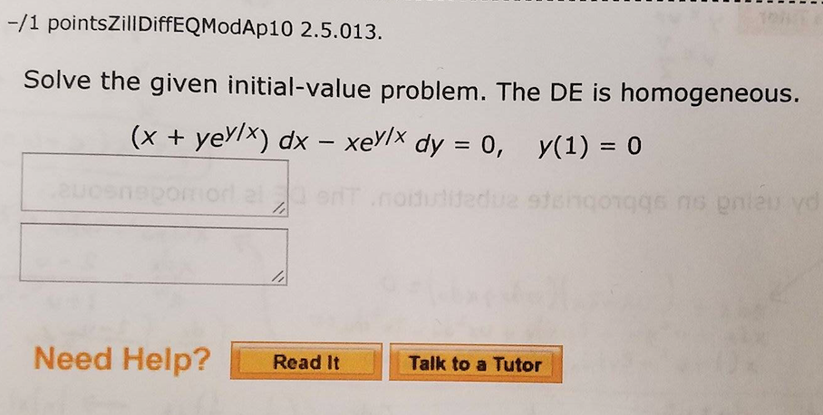 Solved Solve The Given Initial Value Problem The De Is 2552