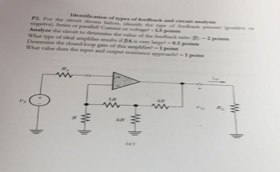 Solved Galn stabilization using negative feedback PI. | Chegg.com