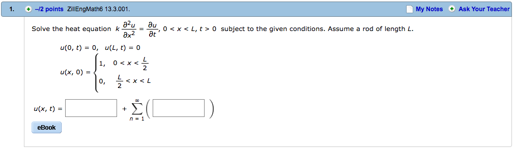 Solved 1. /2 points ZillEngMath6 13.3.001 My Notes Ask Your | Chegg.com