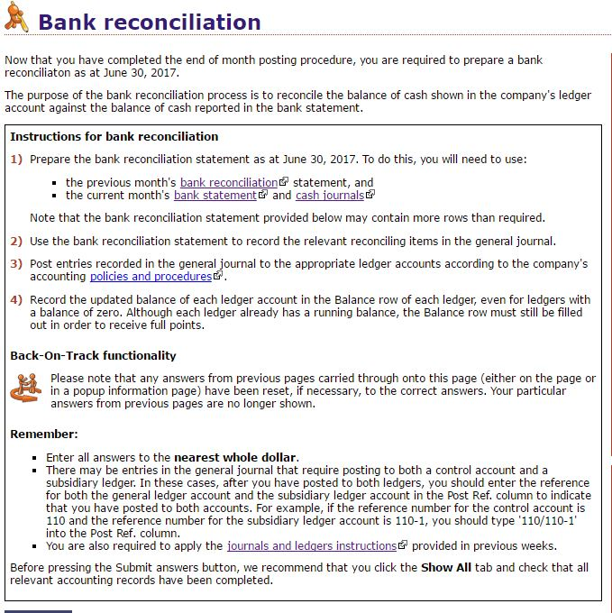 Solved Bank reconciliation Now that you have completed the | Chegg.com