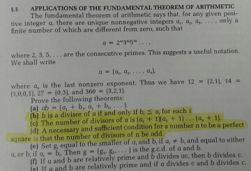 Solved The fundamental theorem of arithmetic says that, for | Chegg.com