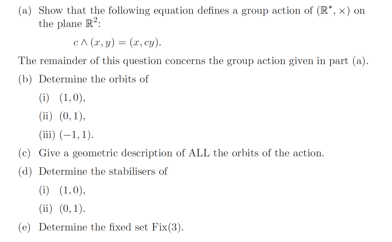 Solved Show that the following equation defines a group | Chegg.com