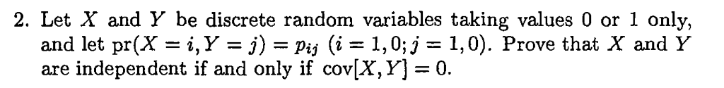 Solved Let X and Y be discrete random variables taking | Chegg.com