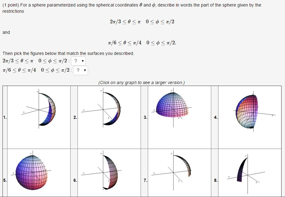 Solved For a sphere parameterized using the spherical | Chegg.com
