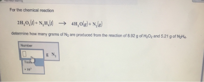 Solved Determine how many grams of N2 are produced from the | Chegg.com