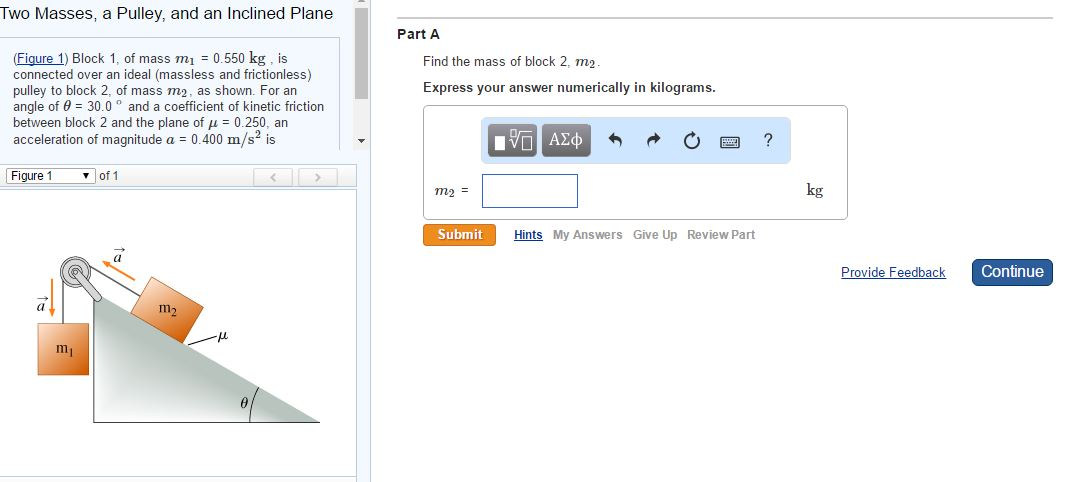 Solved Two Masses, a Pulley, and an Inclined Plane (Figure | Chegg.com