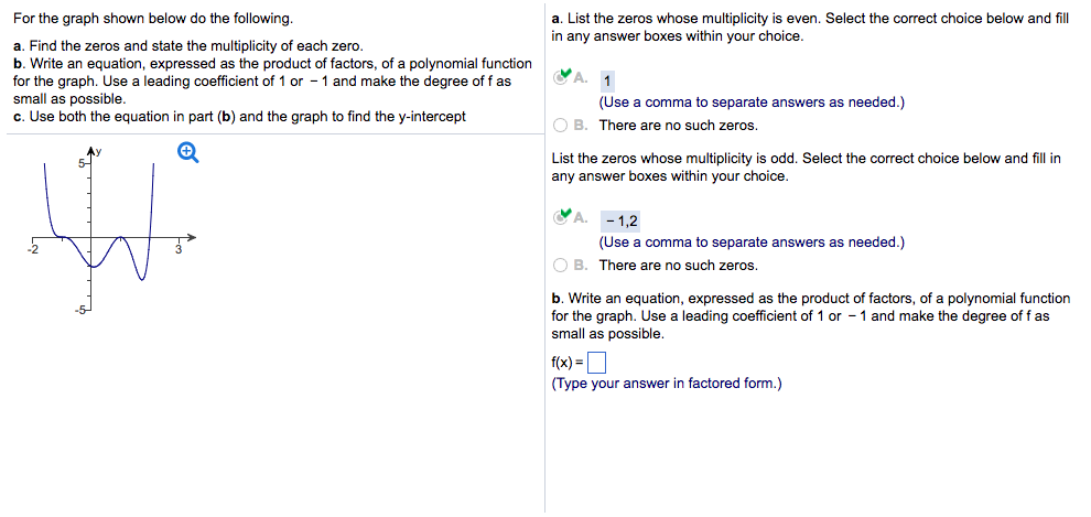 Solved For the graph shown below do the following. a. Find | Chegg.com