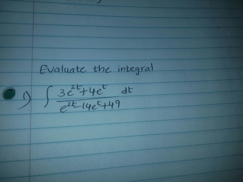 Solved Evaluate the integral | Chegg.com