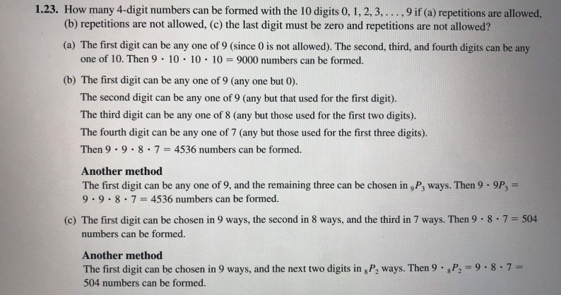 Solved How many 4-digit numbers can be formed with the 10 | Chegg.com