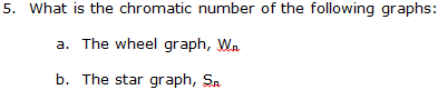 Solved 5. What is the chromatic number of the following | Chegg.com