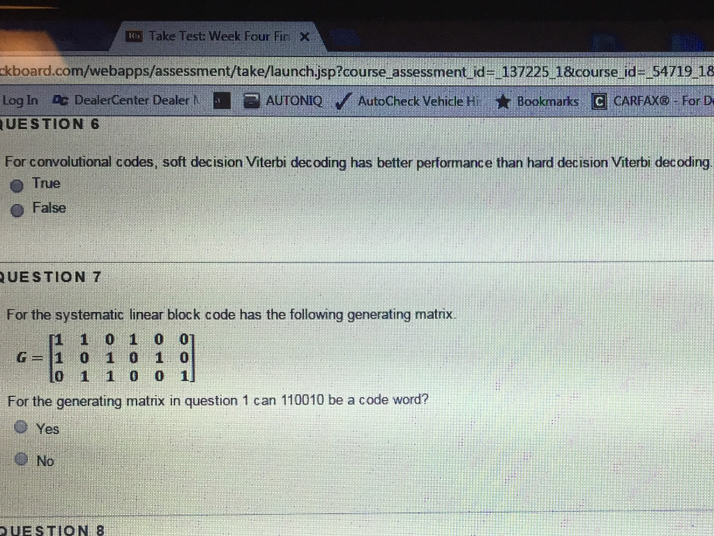 Solved For convolutional codes, soft decision Viterbi | Chegg.com