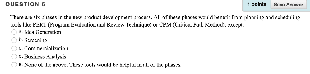 Solved QUESTION 6 1 points Save Answer There are six phases | Chegg.com