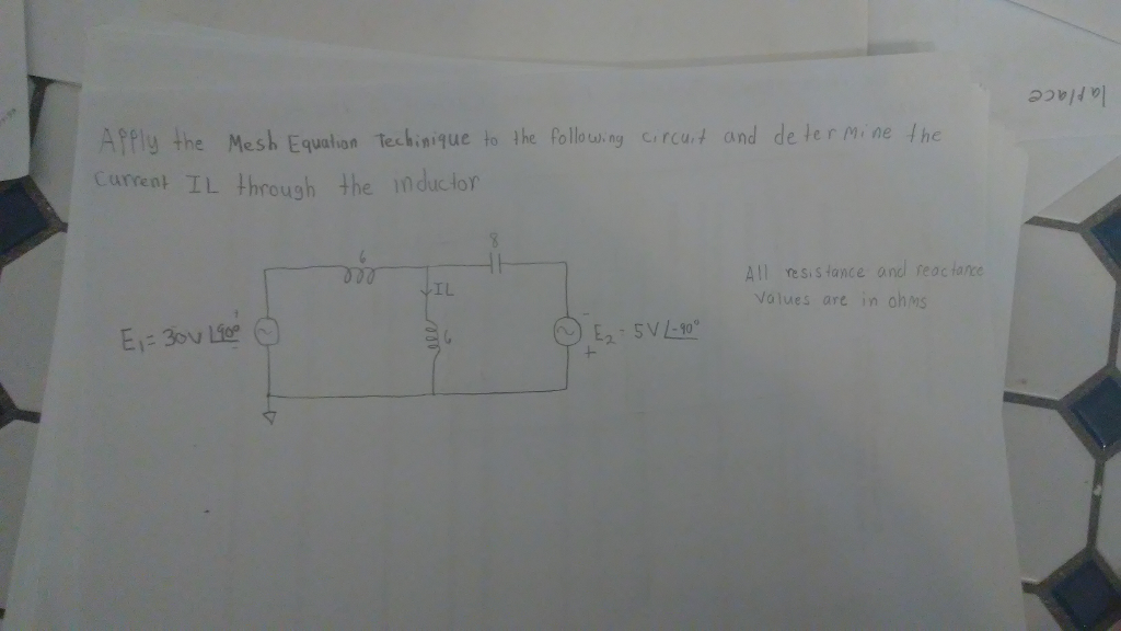Solved Apply the Mesh Equation technique to the following | Chegg.com