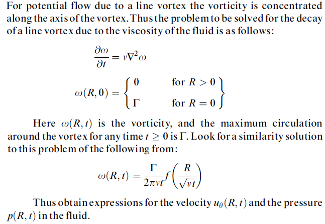 For potential flow due to a line vortex the vorticity | Chegg.com