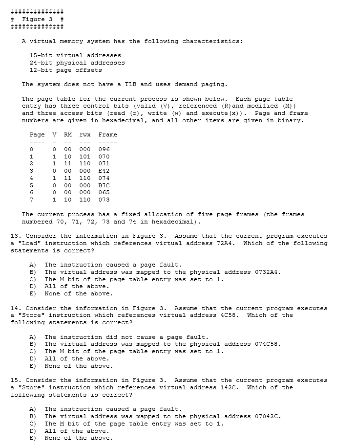 Solved A virtual memory system has the following | Chegg.com