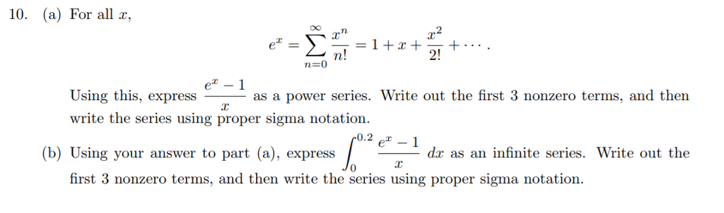 Solved Problem. Write out the first 3 nonzero terms, and | Chegg.com