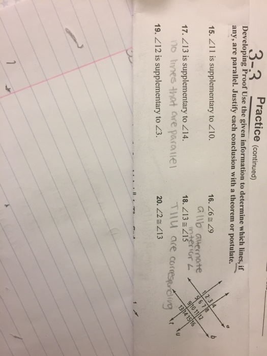 Solved Developing Proof Use the given information to | Chegg.com