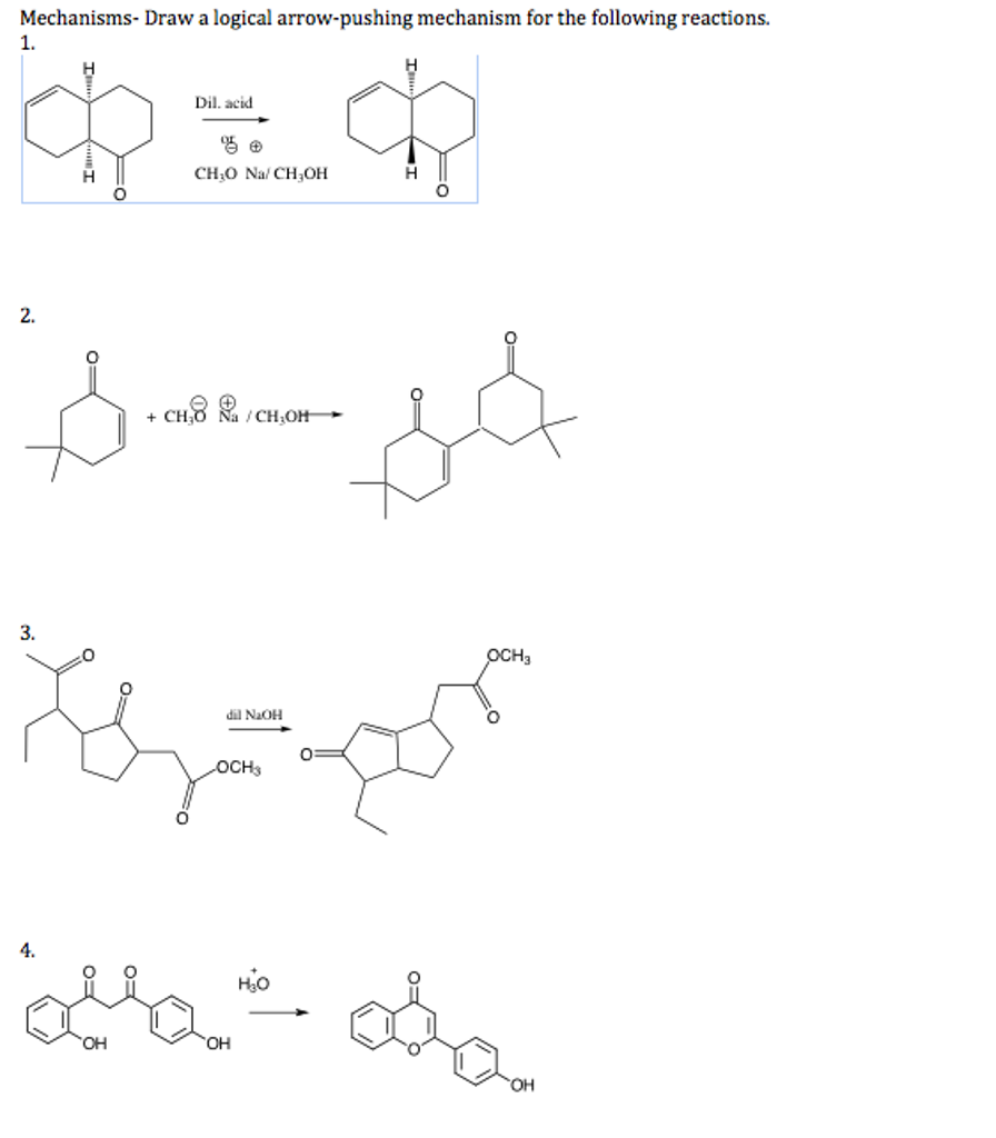 Solved Draw a logical arrow-pushing mechanism for the | Chegg.com