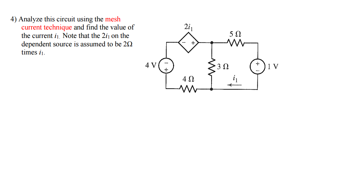 Solved Analyze this circuit using the mesh current technique | Chegg.com