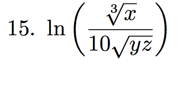 Solved In Exercises 1 - 15, expand the given logarithm and | Chegg.com