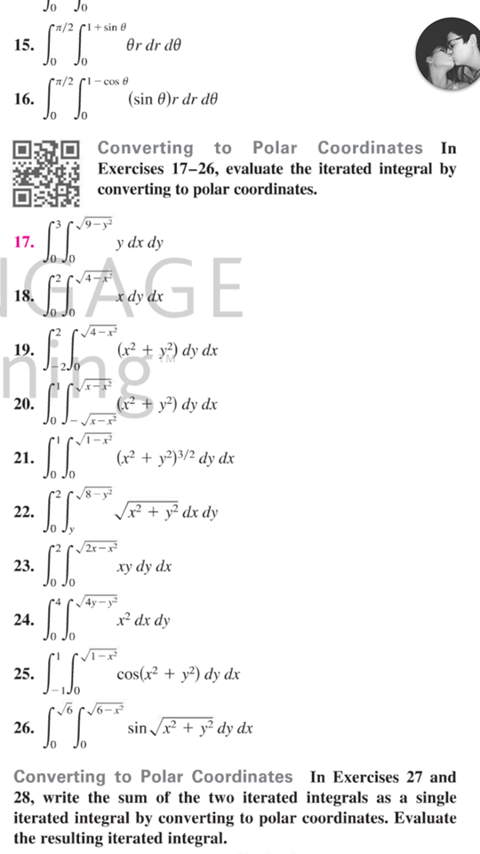 Solved Converting to Polar Coordinates In Exercises 17-26, | Chegg.com