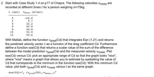 Having Trouble Writing The Following Matlab Code