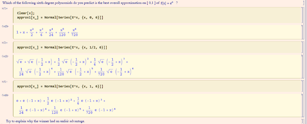 Solved Which of the following sixth degree polynomials do | Chegg.com