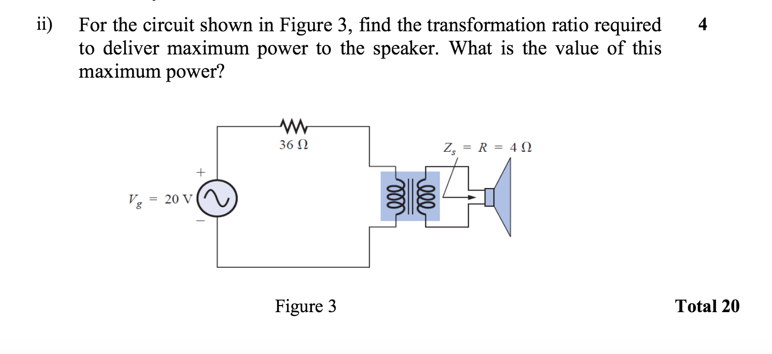Solved For the circuit shown in Figure 3, find the | Chegg.com