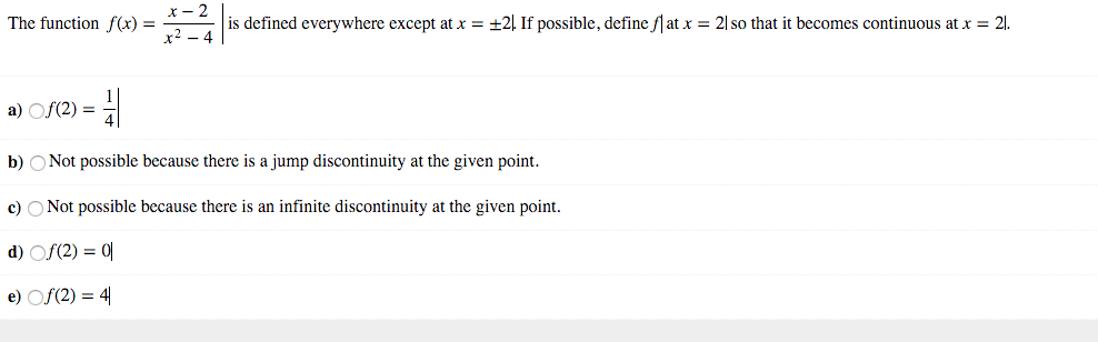 Solved The function f(x) = x - 2/x^2 - 4| is defined | Chegg.com