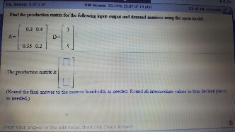 Solved Find the punchction matrix for the following input | Chegg.com