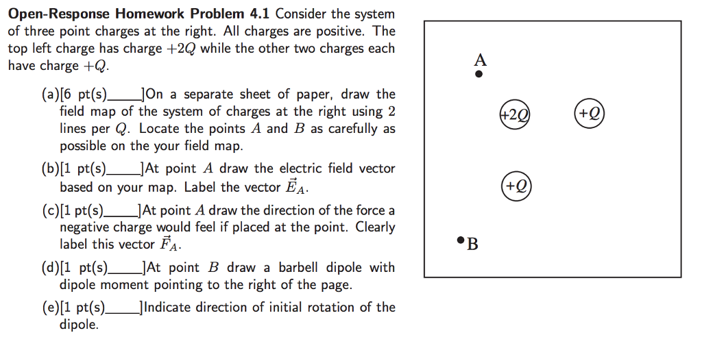 Solved Consider the system of three point charges at the | Chegg.com