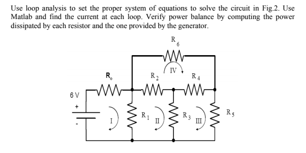 Use loop analysis to set the proper system of | Chegg.com