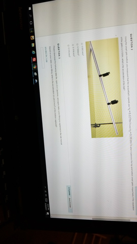 Solved QUESTION 2 Using the smart gate method, you measured | Chegg.com