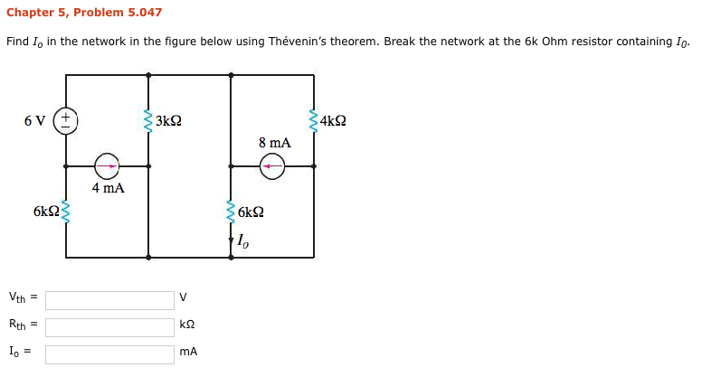Solved Find I_0 in the network in the figure below using | Chegg.com