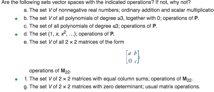Solved Are The Following Sets Vector Spaces With The 