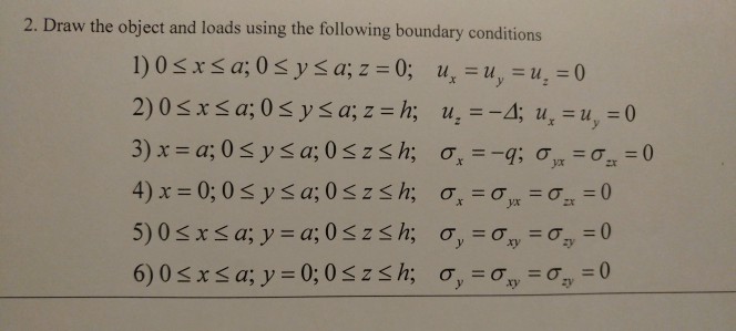 Solved 2. Draw the object and loads using the following | Chegg.com