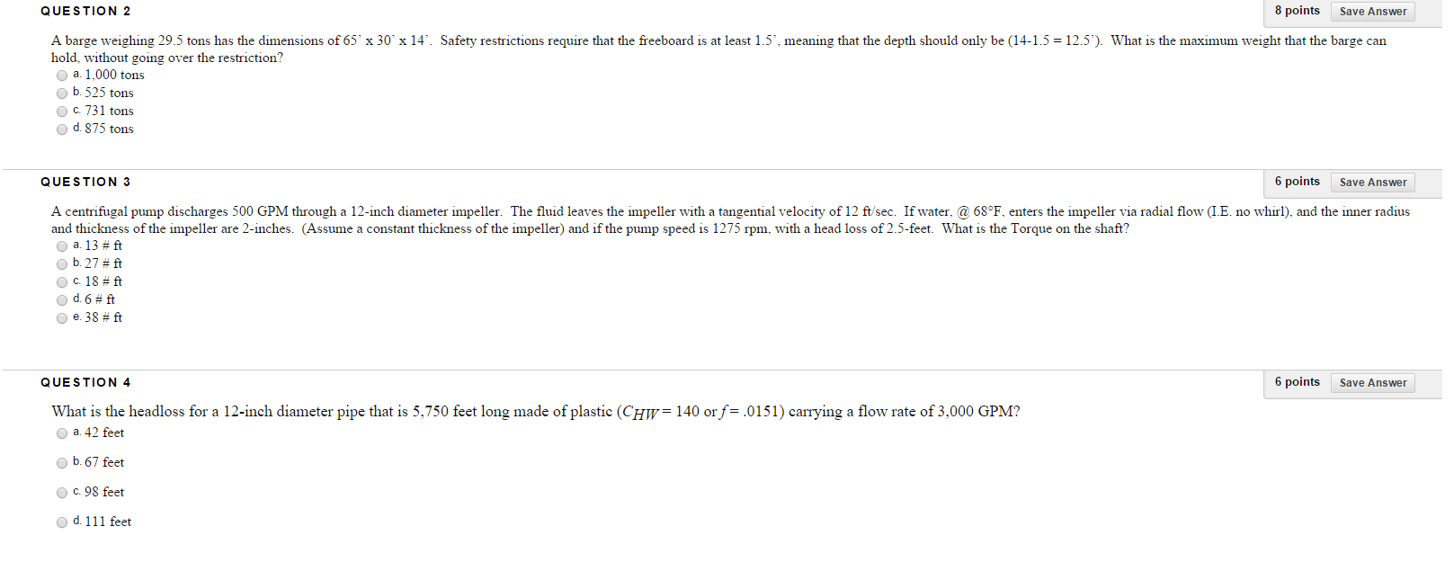 Solved QUE STION 2 8 points Save Answer Safety restrictions | Chegg.com
