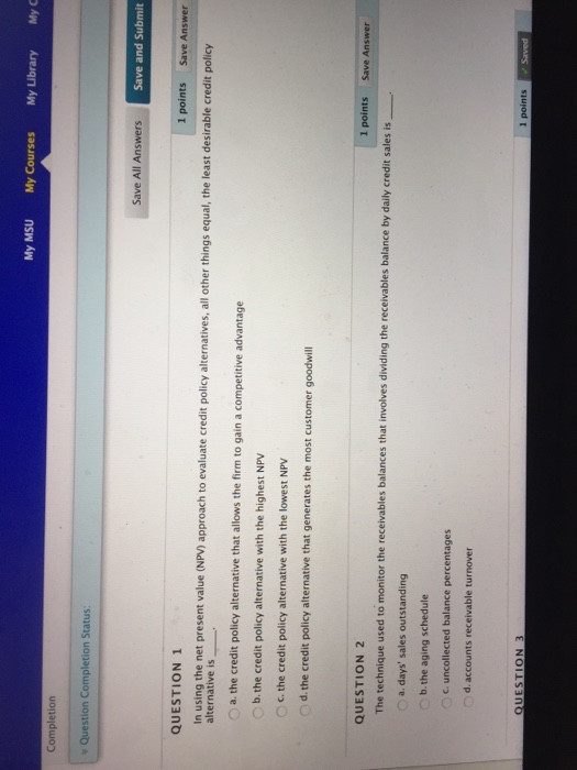 Solved MyMSU My Courses My Library My Completion Question | Chegg.com